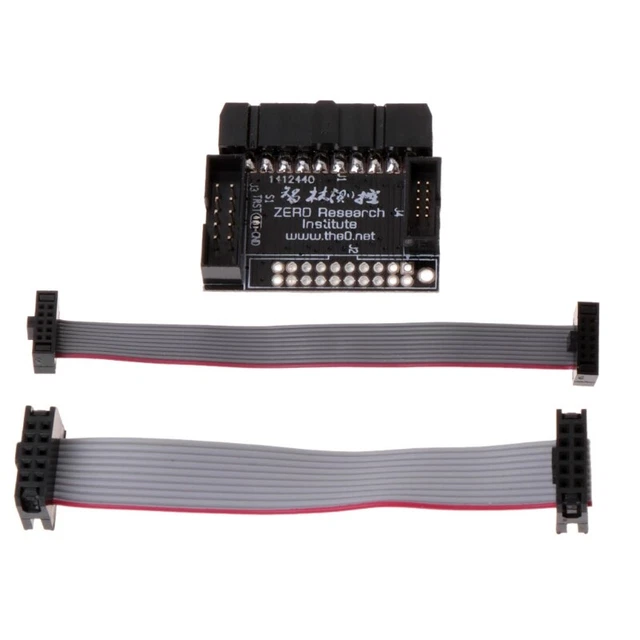 COMPACT ADAPTER BOARD with Flat Ribbon Cable for 20P 2.54 mm JTAG to ...