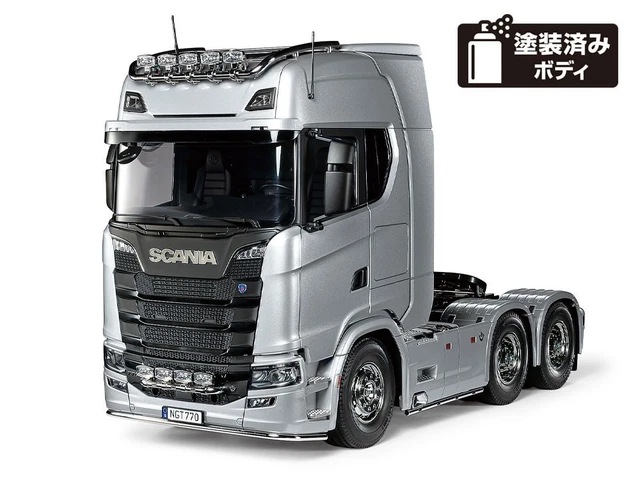 SCANIA 770S 6X4 Body Painted Silver Camion Truck 1:14 Rc Radiocomandato ...