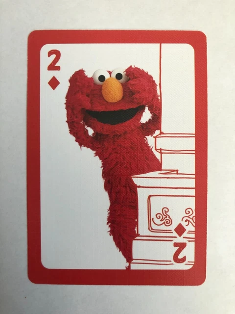 ELMO SESAME STREET Children TV Muppets Show Kids Swap Playing Cards Set ...