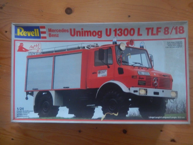 REVELL - FIRE Engine, Mercedes-Benz Unimog U 1300 L Tlf 8/18. 1/24 ...