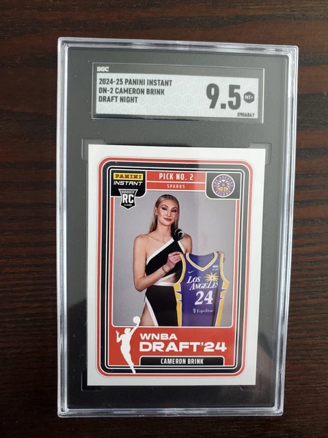 CAMERON BRINK 2024 Panini Instant DN-2 WNBA Draft Night Rookie SGC 9,5 ...