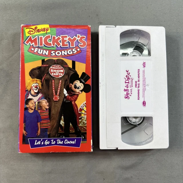 SING ALONG SONGS - Mickeys Fun Songs: Lets Go to the Circus(VHS, 1994 ...