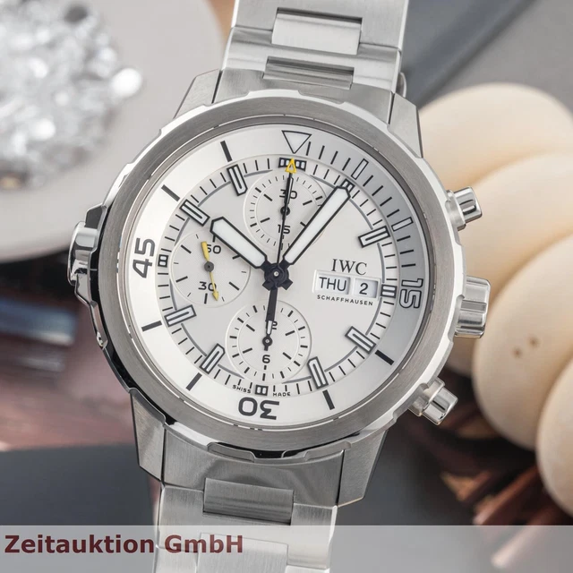 IWC AQUATIMER CHRONOGRAPH Stahl Automatik Herrenuhr Ref. IW376802 B&P ...