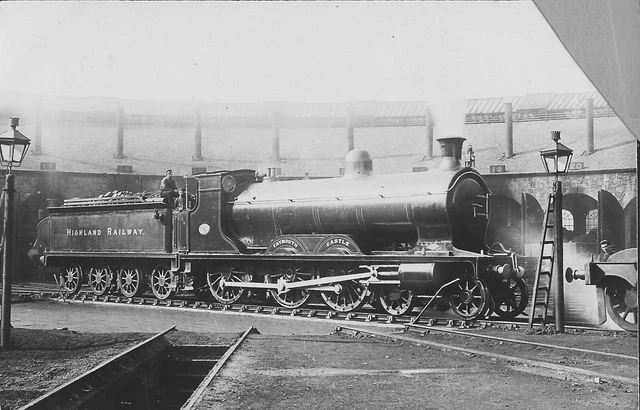 HIGHLAND RAILWAY - CASTLE CLASS 4-6-0 No 140 @ INVERNES - VINTAGE IMAGE ...