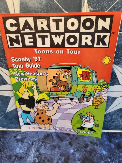 VINTAGE CARTOON NETWORK Promo Advertising Scooby Doo On Tour Comic TV ...