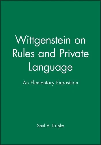 SAUL A. KRIPKE Wittgenstein on Rules and Private Language (Poche) EUR ...