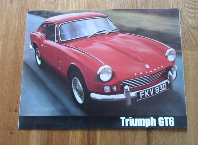 TRIUMPH GT6 1966 UK Market Sales Brochure Nice Condition jax £19.99 ...