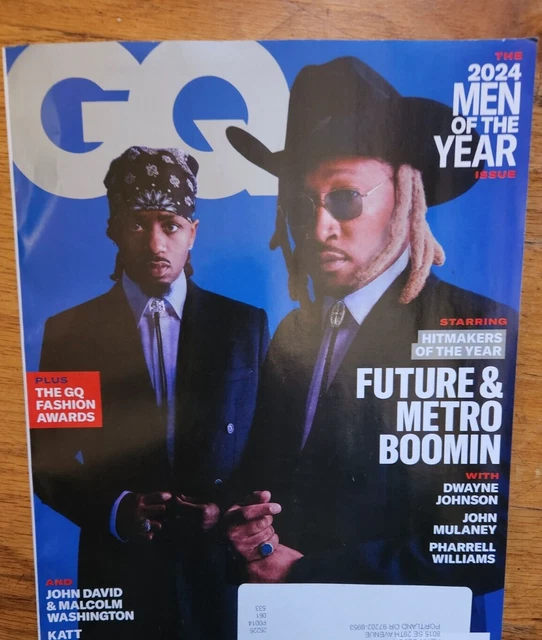 GQ MAGAZINE DECEMBER 2024 January 2025 FUTURE & METRO BOOMIN $12.56 ...