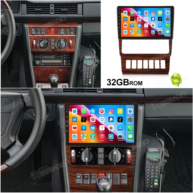 32GB ANDROID 13 Autoradio GPS NAVI WiFi Für Mercedes-Benz E-Klasse W124 ...