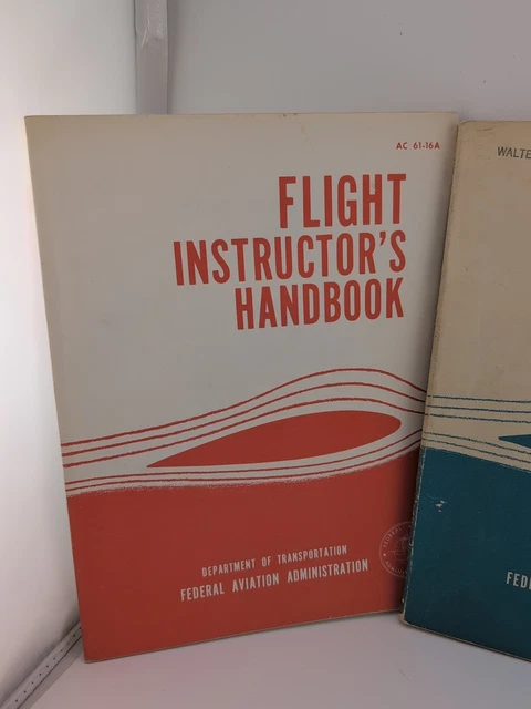 VINTAGE 1960'S FLIGHT Instructors and Training Handbooks Federal ...