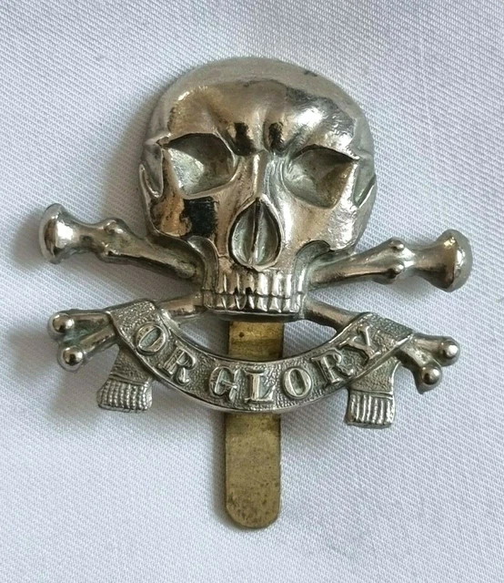 17TH/21ST LANCERS (DEATH or Glory) Regiment Cap Badge Deaths Head WM ...