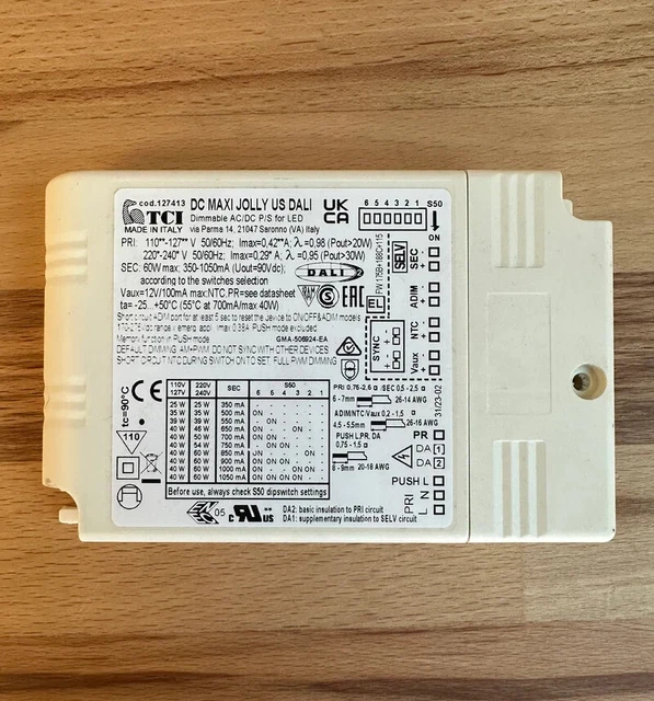 TCI DC MAXI Jolly. LED Driver. Code 122410 £55.00 - PicClick UK