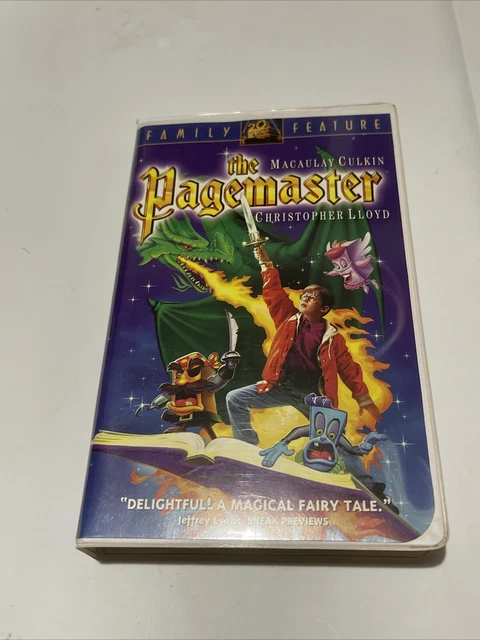 THE PAGEMASTER (VHS, 1995, Clamshell) CLASSIC MOVIE £0.01 - PicClick UK