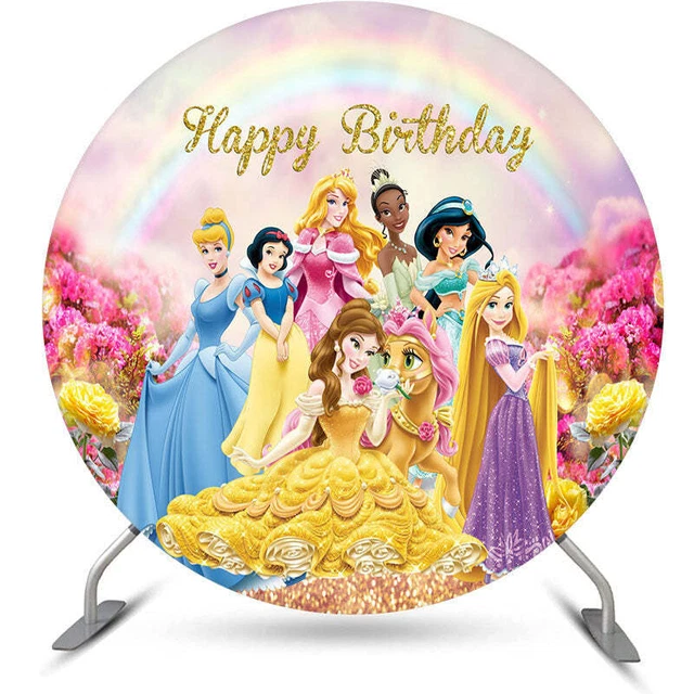 CIRCLE PRINCESS AND Rainbow Happy Birthday Backdrop Kit $23.76 ...