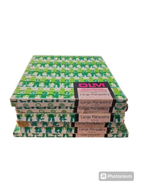 DLM LARGE PARQUETRY Developmental Learning Material Wood Block Puzzles ...