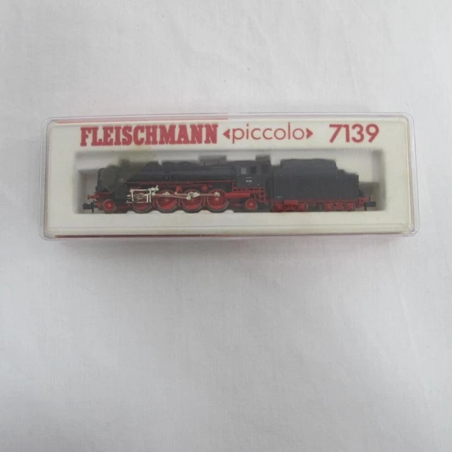 FLEISCHMANN 7139 LOCOMOTIVA a vapore ferrovie dello Stato BR 39 204 con IMBALLO ORIGINALE scala ...