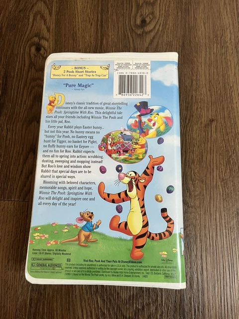 DISNEY WINNIE THE Pooh: Springtime With Roo VHS 2004 Clamshell $12.95 ...
