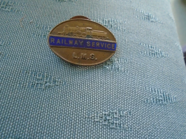 VINTAGE LMS RAILWAY Service - Enamel Numbered Badge - A 81544 ...