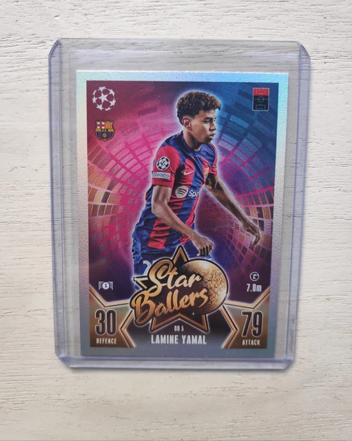 TOPPS LAMINE YAMAL Match Attax 2023 2024 Star Ballers FC Barcelona ...