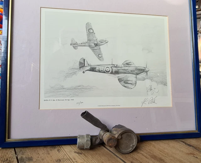 WW2 RAF SPITFIRE Hurricane merlin engine battle of Britain 1940 pencil ...