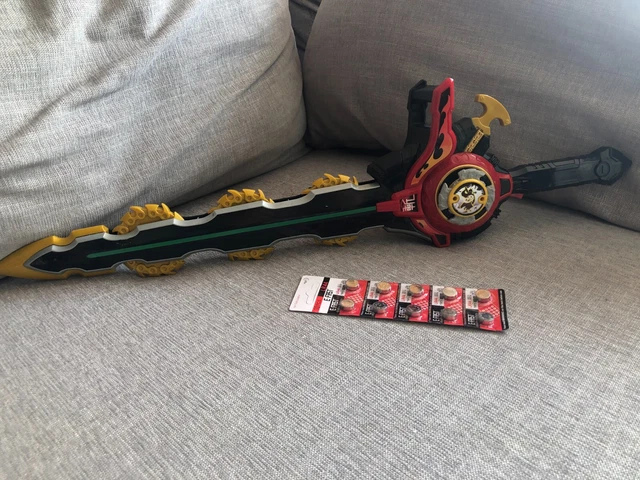POWER RANGERS NINJA steel Deluxe Chain Sword +New Batteries Excellent ...