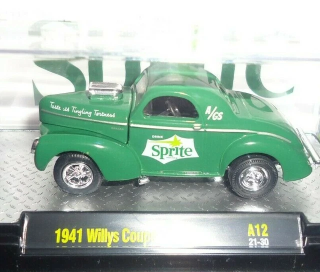 NEW 2022 M2 Machines SPRITE 1941 WILLYS COUPE GASSER Limited 1/9600 Rubber Tires EUR 11,15 ...