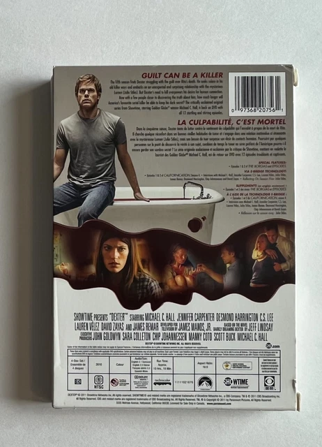 DEXTER - SEASON 5 DVD Set - Disc 1, 2, 3 &4 - Good Working Condition $5 ...