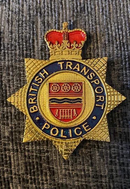 BRITISH TRANSPORT POLICE Metal Cap Badge, BTP Police Badge Obsolete. £9 ...