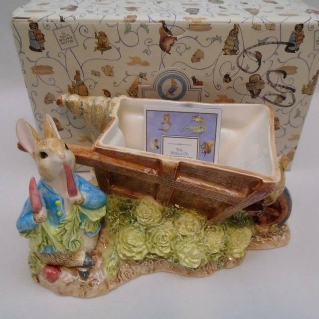 BORDER FINE ARTS Studio Enesco Beatrix Peter Rabbit Planter 1996 Free ...
