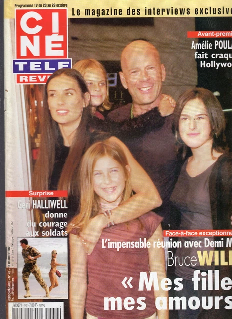CINE TELE REVUE 2002 Bruce Willis Audrey Tautou Geri Halliwell Jennifer ...