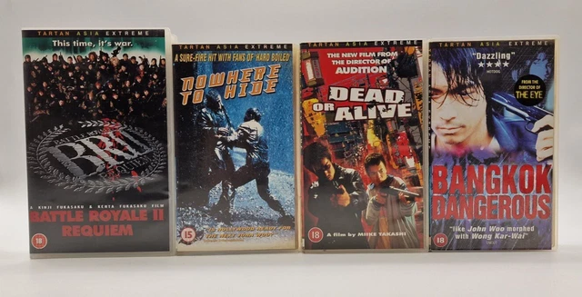 BUNDLE LOT OF 4 Tartan Asia Extreme VHS Videos Tapes £21.52 - PicClick UK