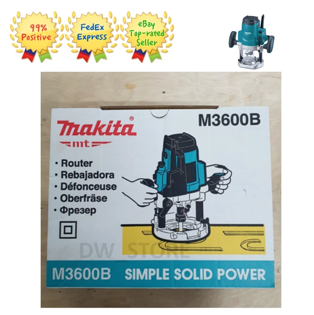 MAKITA M3600B(M3600M) HEAVY Duty Plunge Router 12.7mm (1/2"), 1,650W ...