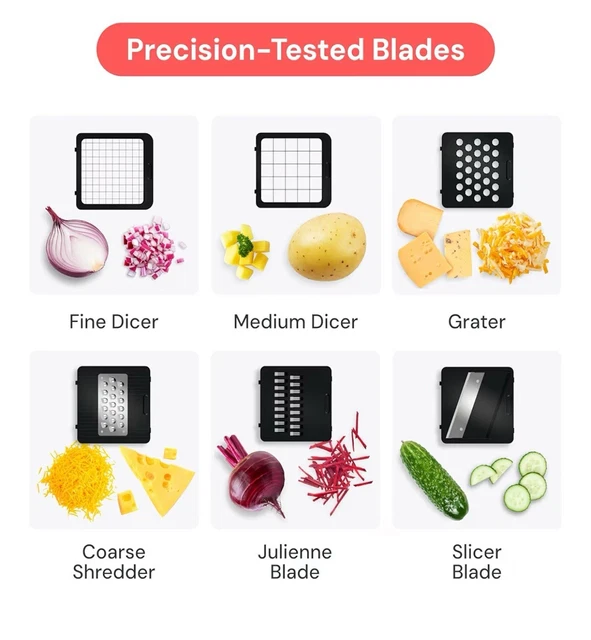 FULLSTAR VEGETABLE CHOPPER Cutter & Mandoline Vegetable Slicer ...