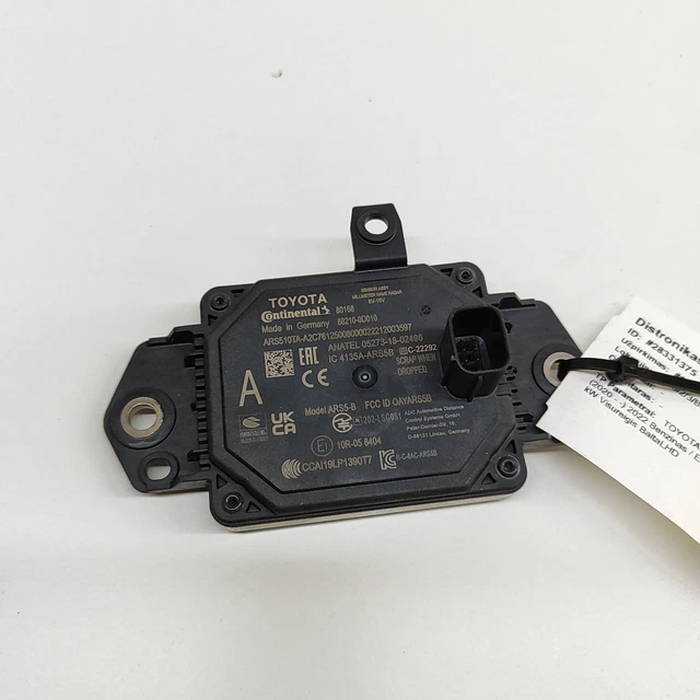 TOYOTA YARIS CROSS XP210 Front Radar Sensor Distronic 88210-0D010 2022 ...