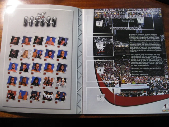 WWF WWE METAL 2000 Wrestling Sticker Album - Empty £10.00 - PicClick UK