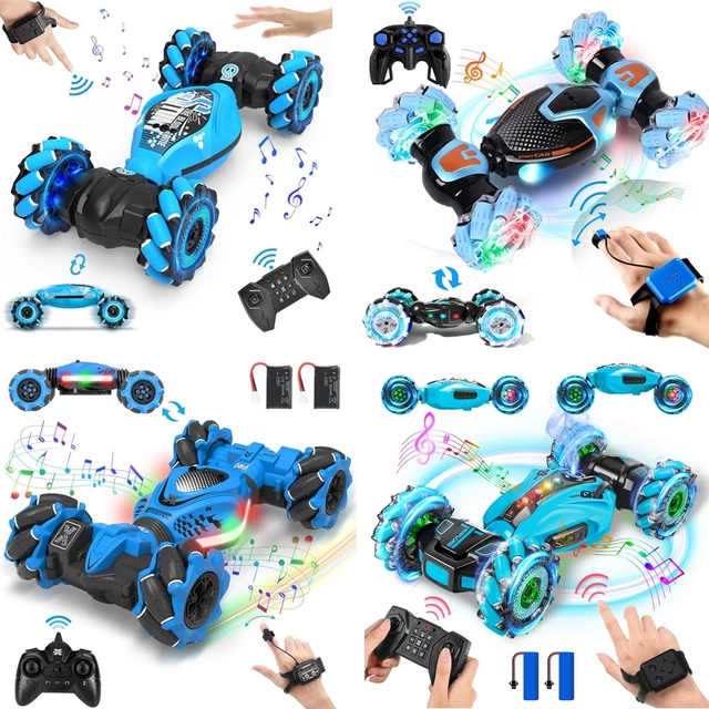 KIDS STUNT CAR 360° Hand Gesture Sensing RC 4WD Remote Control Off-Road ...