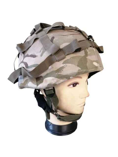 BRITISH ARMY MK7 Combat Helmet Ex MOD Surplus With MTP Cover £83.99 ...