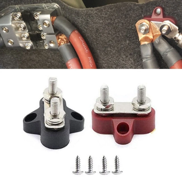 RED AND BLACK Power Distribution Post for Easy Battery Connections Set ...