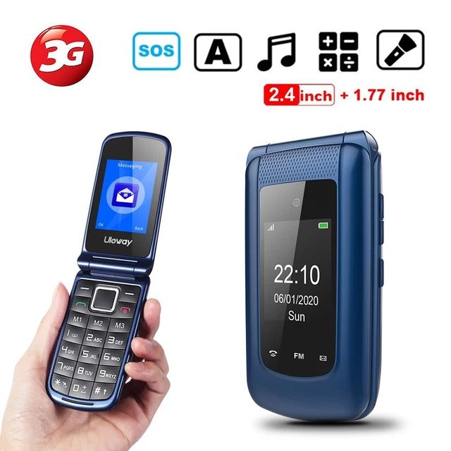 ULEWAY 3G KLAPPHANDY Handy Entsperrt SOS-Tasten mit großen Tasten Seniorenhandy EUR 35,99 ...