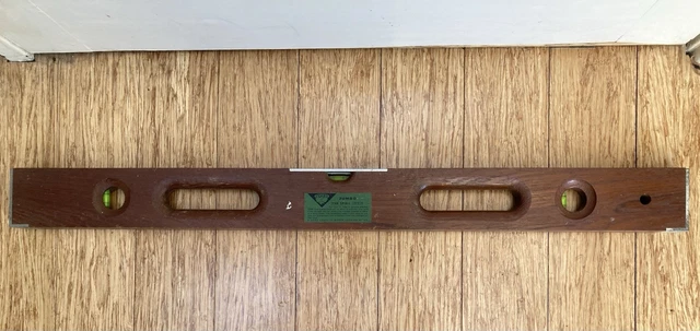 JACK HARDWOOD TEAK Vintage Spirit level Made In Denmark Jumbo Size. £16 ...