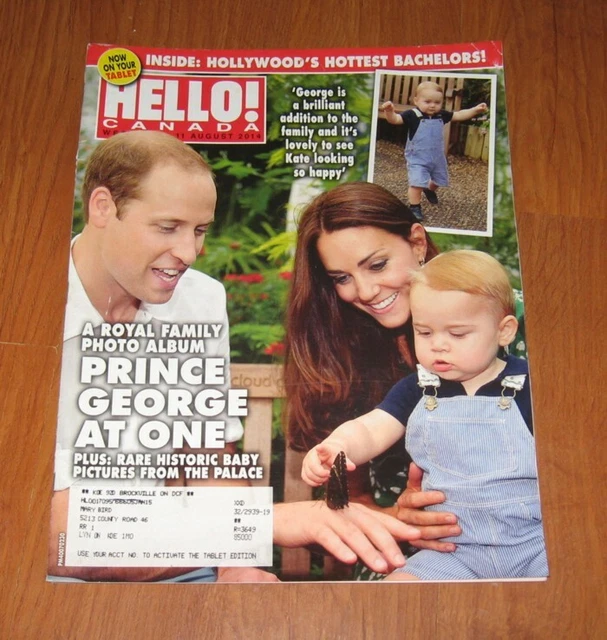 HELLO CANADA MAGAZINE KATE MIDDLETON Novak Djokovic ELAINE Stritch ...