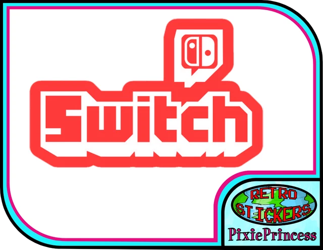 NINTENDO SWITCH LOGO Vinyl Sticker Wall Mirror Laptop Car Window Mario ...