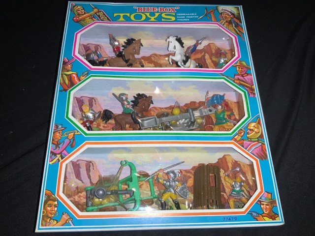 BLUE BOX TOYS Hong Kong Plastic Figures 77479 Knights Boxed £49.95 ...