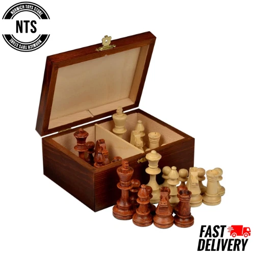 STAUNTON NO. 4 Wooden Chess Pieces Set with Storage Box – Tournament ...