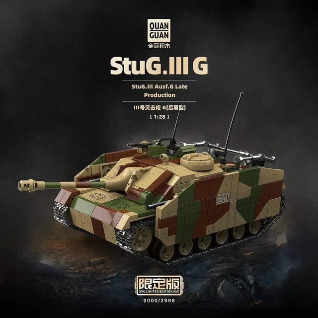 WW2 GERMAN STUG III G Sturmgeschütz 40 Tank Building Blocks Military ...