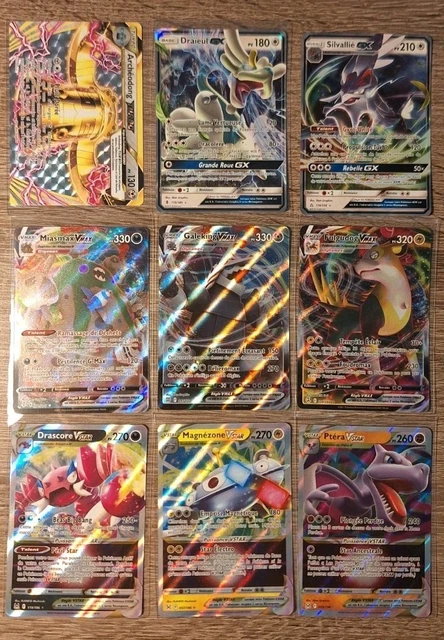LOT DE CARTES pokemon gx , V max, Vstar françaises.Photos sur demande ...