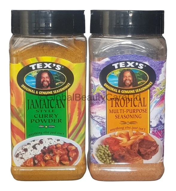 TEX'S JAMAICAN STYLE Curry Powder & Tropical Multi-Purpose Seasoning £ ...