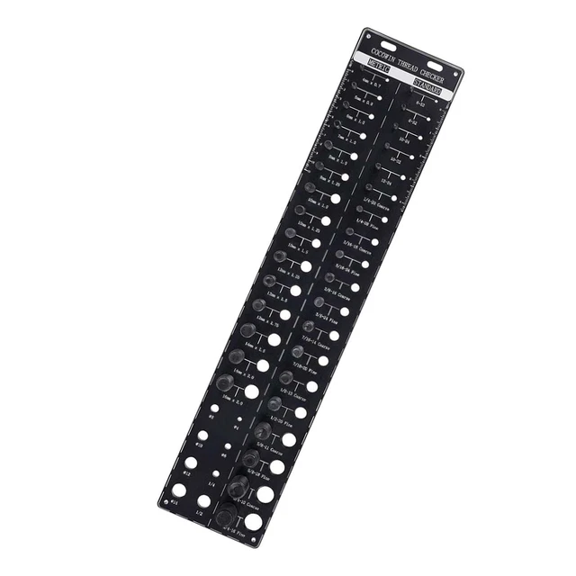 SCREW SIZES AND Thread Measuring Bolts Identification Board for ...