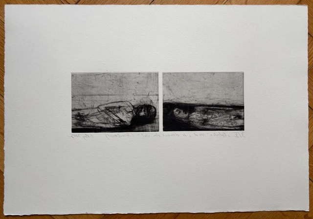 CLAUDIA BERG: RADIERUNG "Rimbaud: Ophelia/Le dormeur du val" EUR 48,00 ...