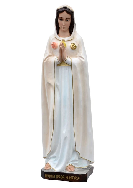 OUR LADY OF Rose Mystica Resin Statue CM 70 (27,56 '') Painted Eyes EUR ...